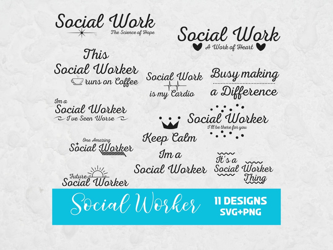 Social Worker Svg, Svg Files for Cricut, Social Worker PNG, Profession ...