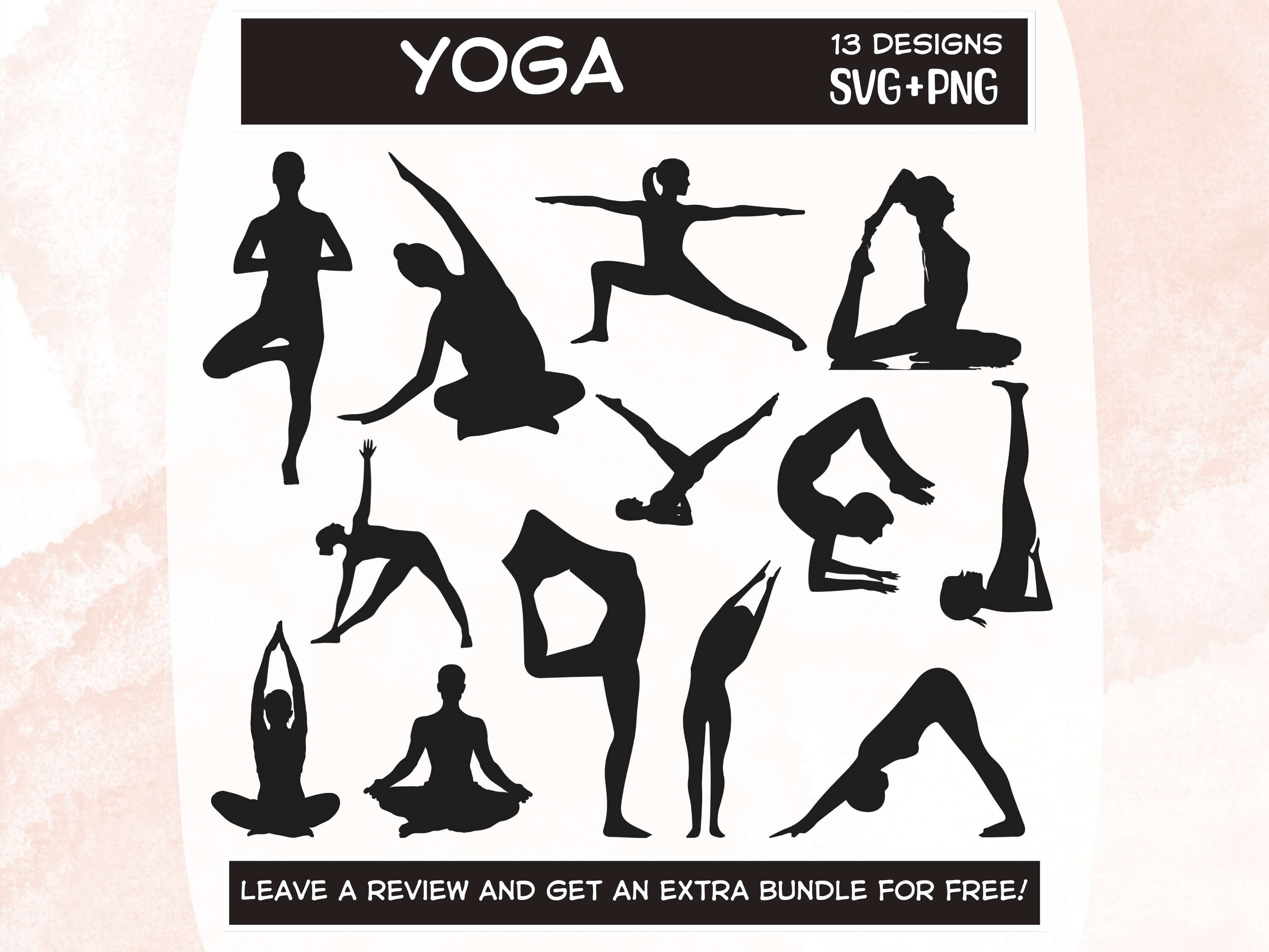 Yoga Silhouette Svg, SVG Files for Cricut, Yoga Cut File, Yoga ...