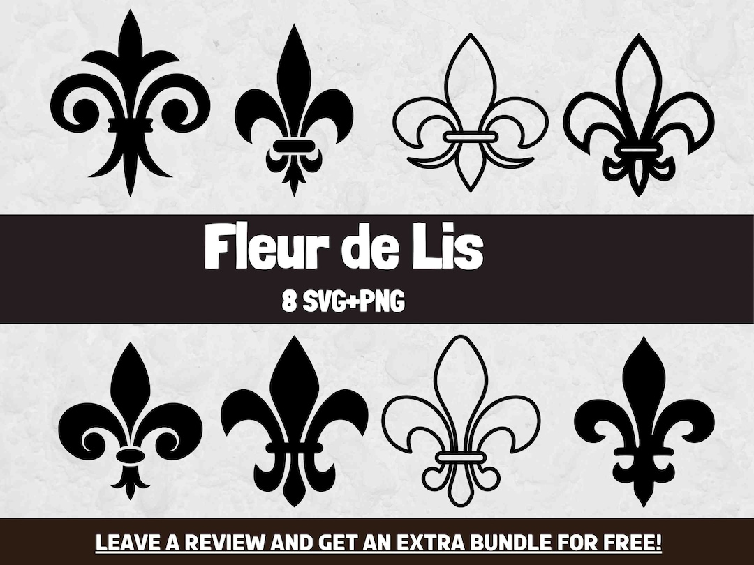 Fleur De Lis SVG, SVG Files for Cricut, Fleur De Lis Png, Fleur De Lis ...