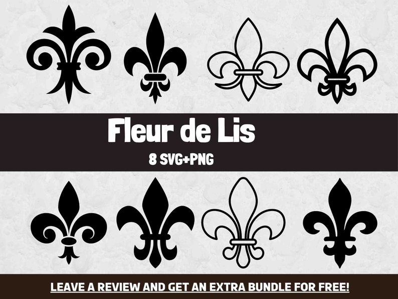 Fleur De Lis SVG SVG Files for Cricut Fleur De Lis Bundle - Etsy