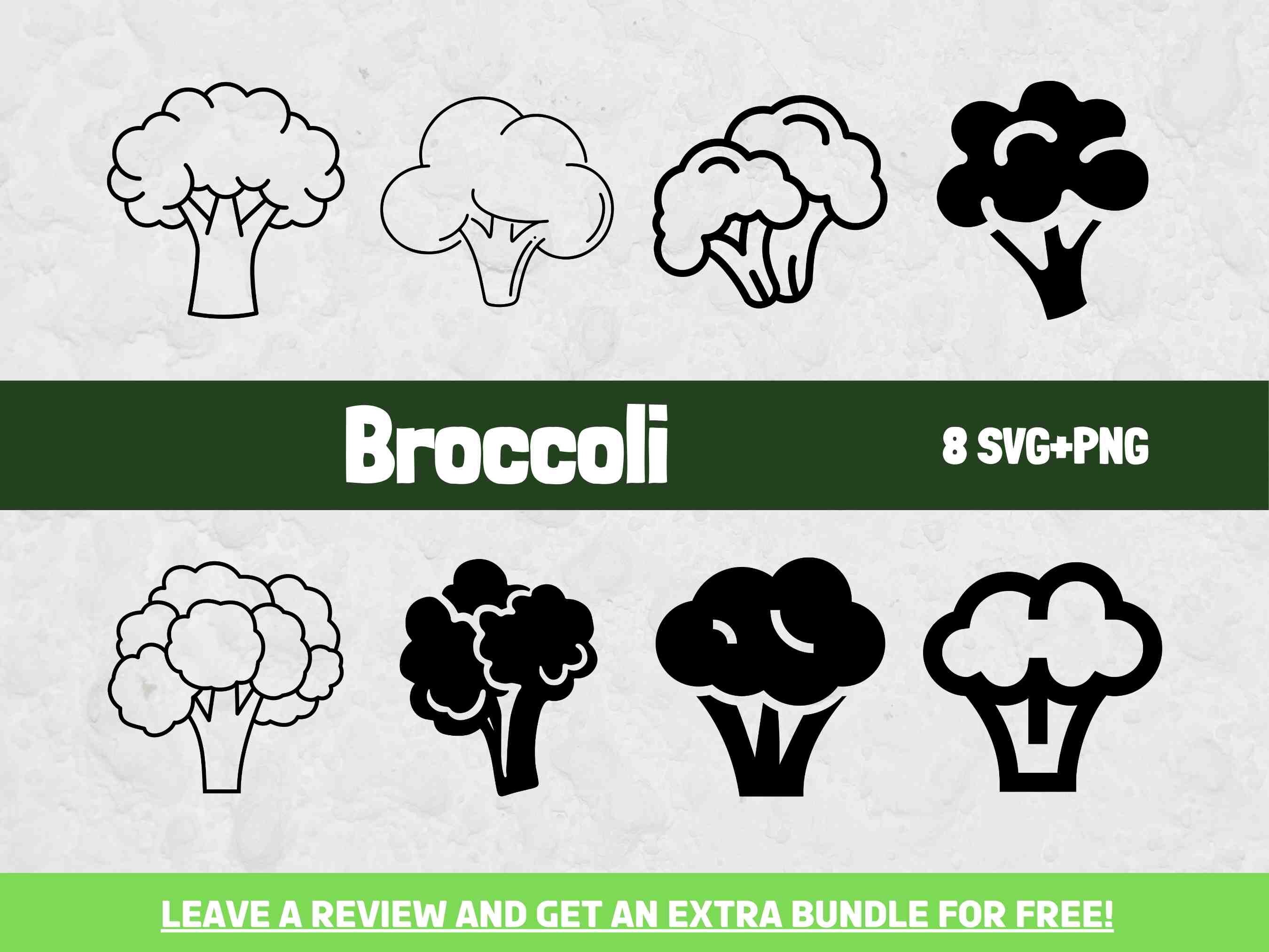 Brócoli SVG archivos SVG para Cricut imágenes prediseñadas - Etsy España