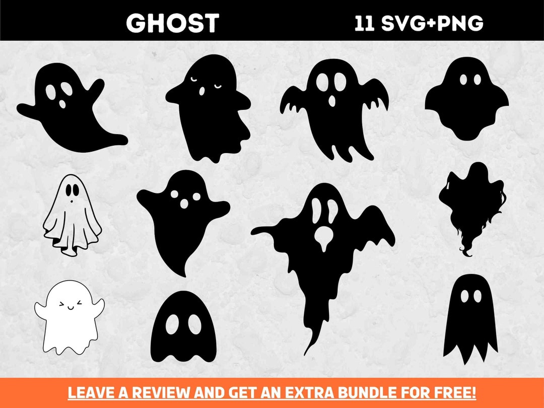 Ghost Svg, Svg Files for Cricut, Halloween Svg, Ghost PNG, Spooky Png ...