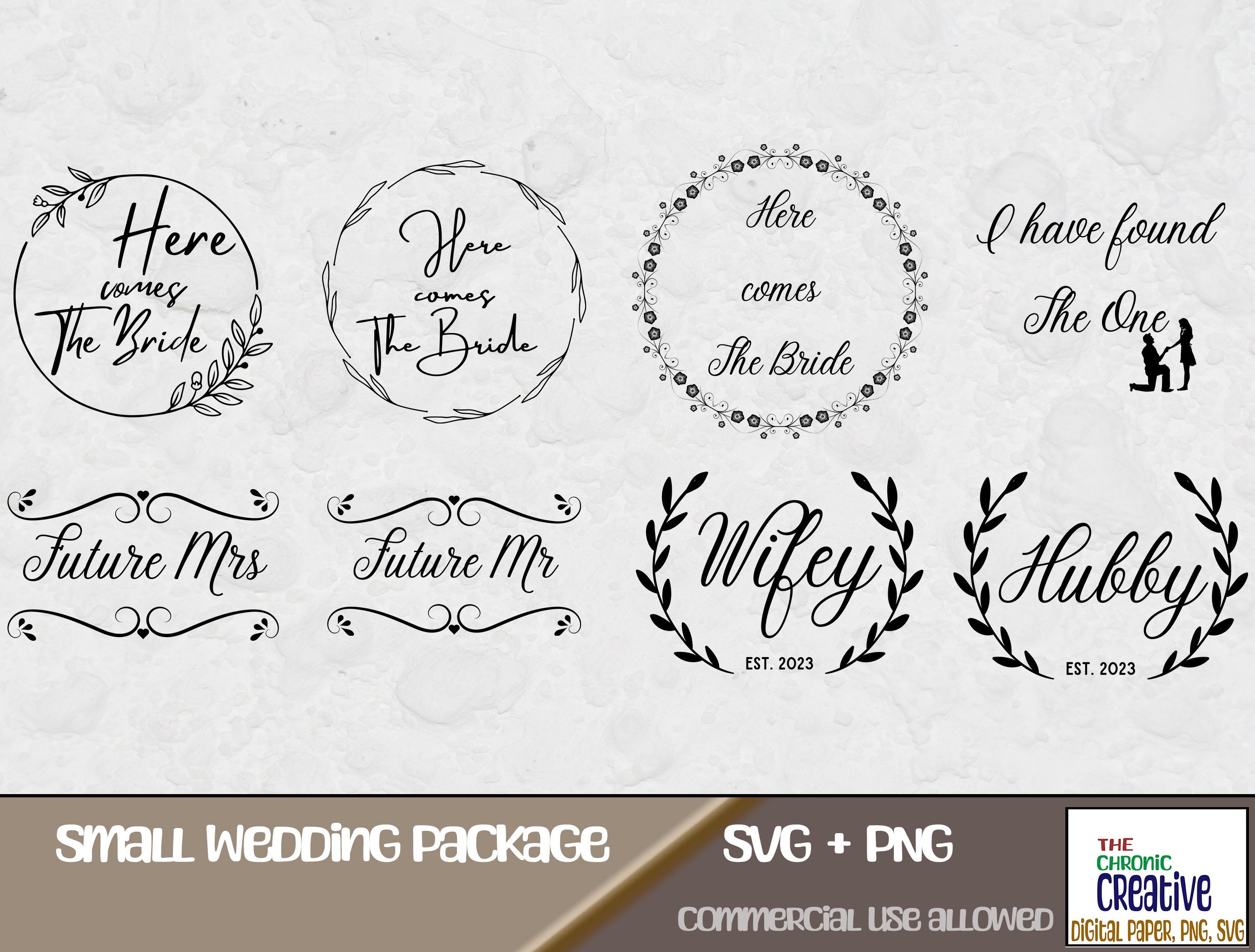 Wedding Svg Bundle SVG Files for Cricut Wedding Sign Svg - Etsy