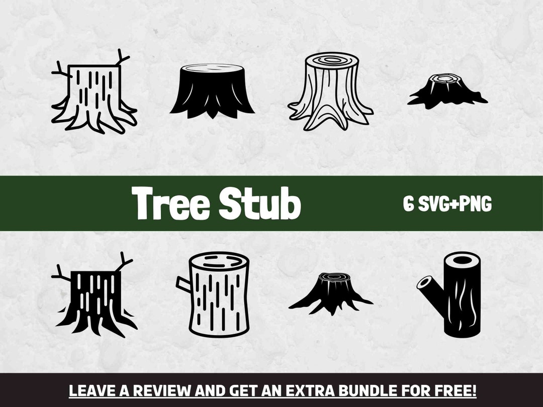 Tree Stub Svg, Svg Tree, SVG Files for Cricut, Tree SVG, Outdoor Svg ...