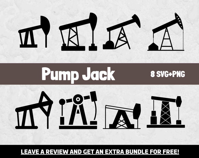 Pump Jack SVG, SVG Files for Cricut, Oil SVG, Oil Clipart, Oil Drilling ...