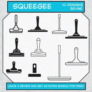 Cleaning SVG Bundle, Svg Files for Cricut, Squeegee Svg, Window Cleaner ...