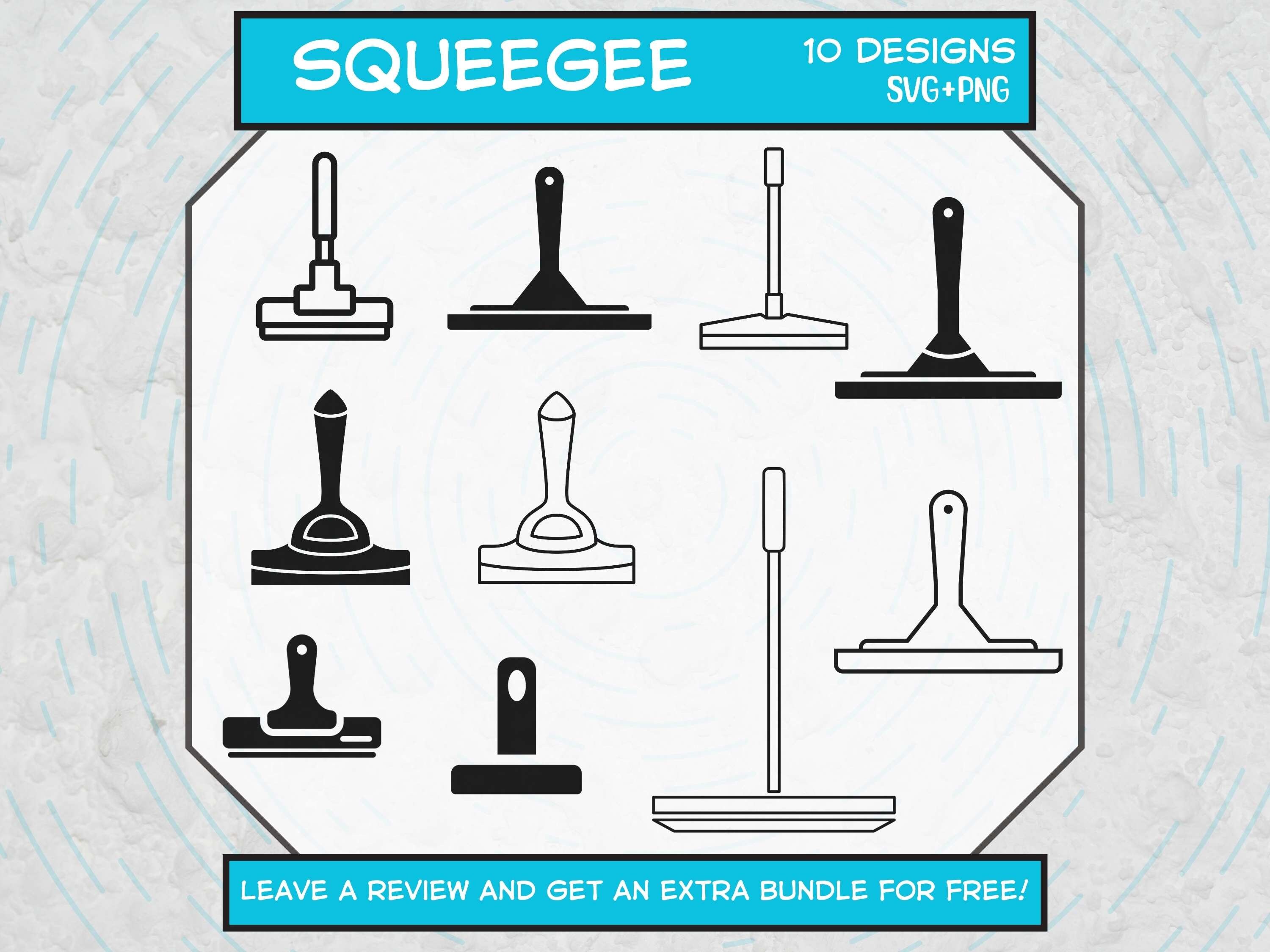 Cleaning SVG Bundle Svg Files for Cricut Squeegee Svg - Etsy
