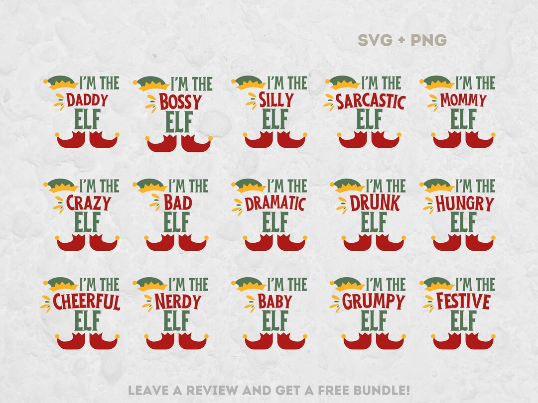 Elf Group Svg, Cut Files, Elf Design SVG, Elf Friends Group, Elf Family ...