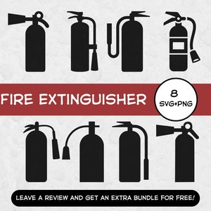Fire Extinguisher SVG, Svg Files for Cricut, Firefighter Svg, Fire Svg ...