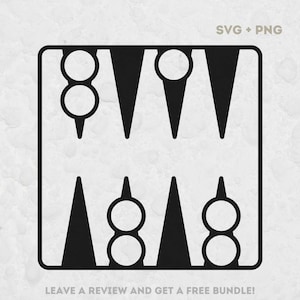 Backgammon Board Svg, SVG Files for Cricut, Backgammon Svg, Backgammom ...