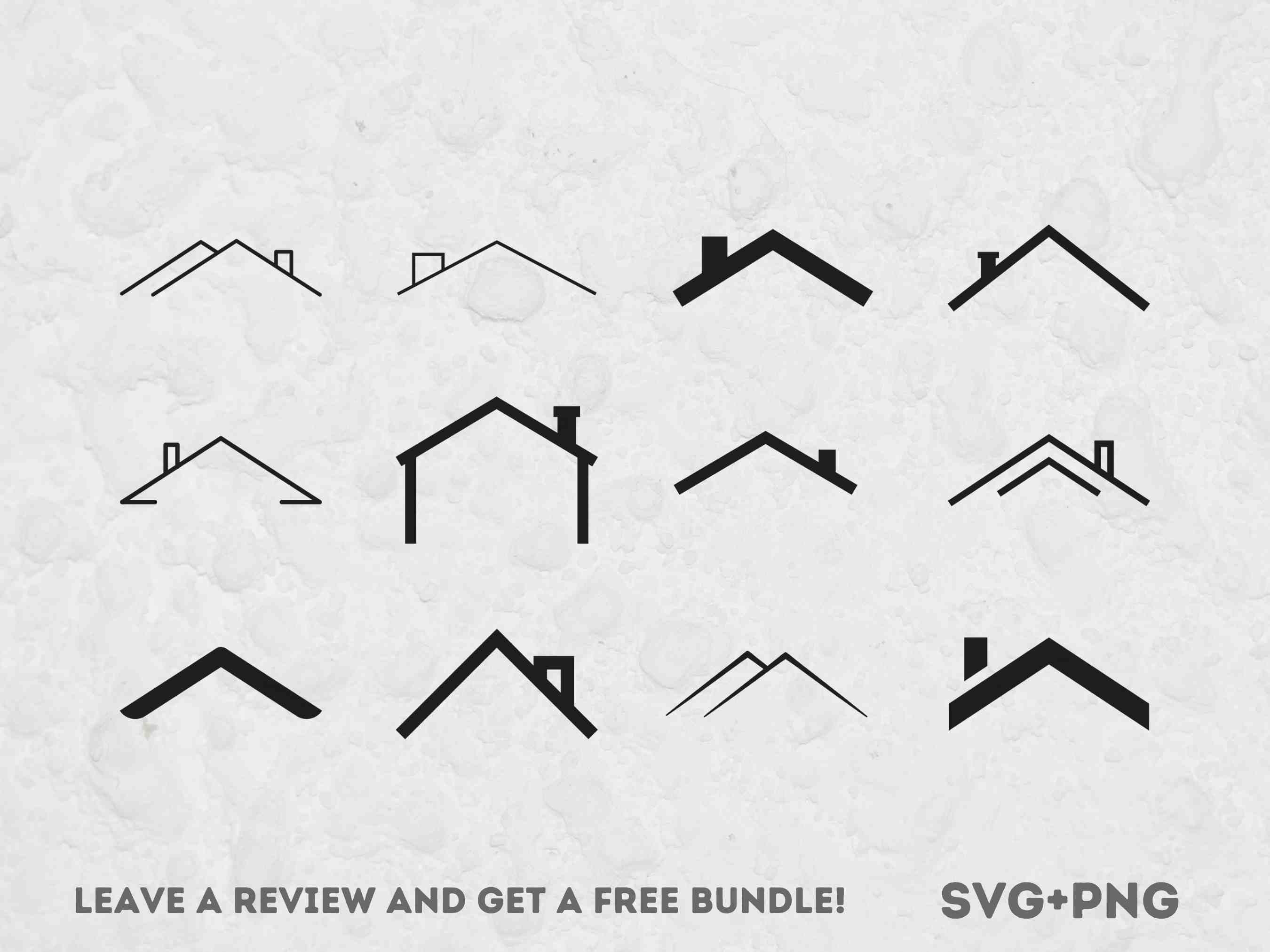 House Roof Svg archivos Svg para Cricut House SVG House - Etsy México