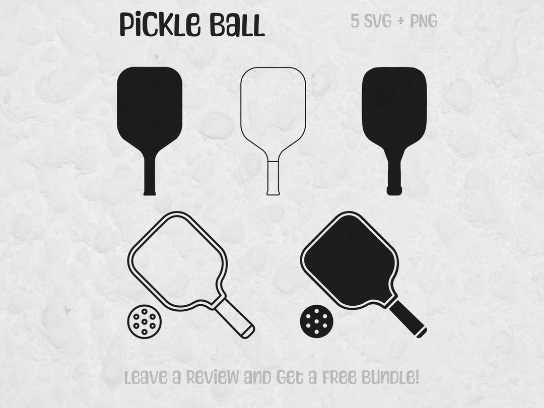Pickle Ball Svg ,pickle Ball Racket Svg, SVG Files for Cricut, Pickle ...