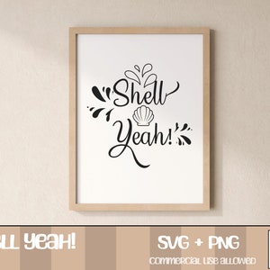 Shell Yeah SVG Beach Svg Cut File Summer Svg Beach - Etsy