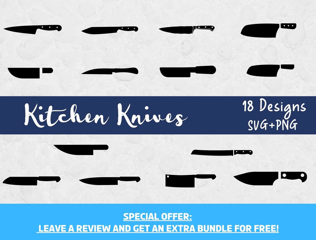 Kitchen Knife SVG Bundle Svg Files for Cricut Kitchen - Etsy
