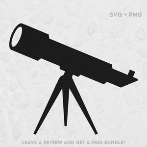 Telescope SVG, Svg Files for Cricut, Night View Svg, Star Clipart ...