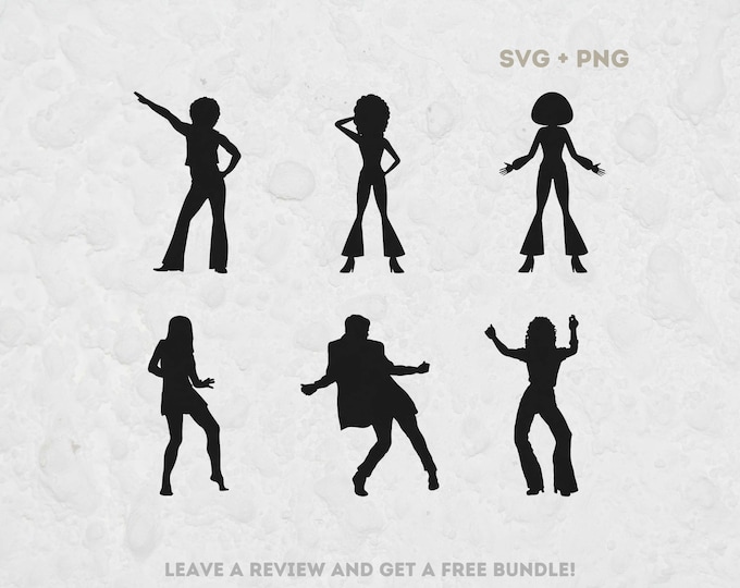 Disco Dancer SVG, Disco Music Svg, Girl Dancing Png, Dancing People ...