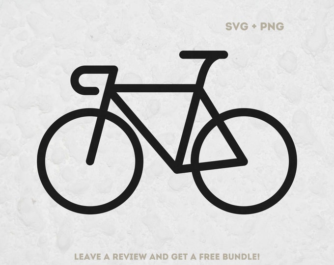 Road Bike SVG, SVG Files for Cricut, Bike PNG, Bike Icon, Cut Files ...