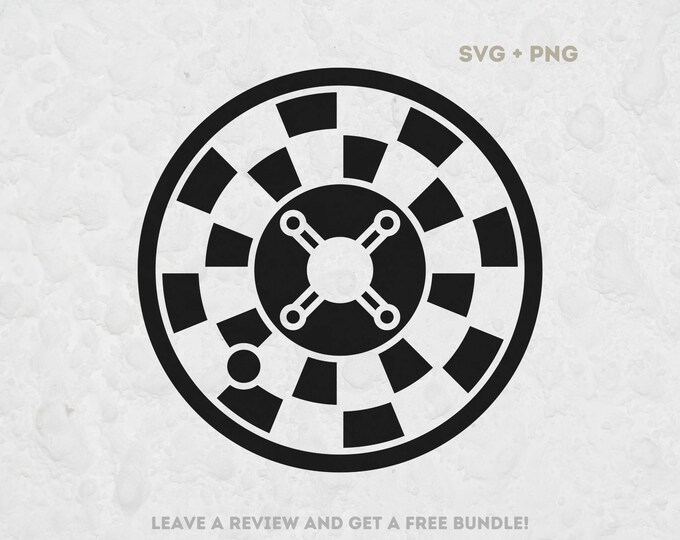 Casino Roulette Wheel and Tabel Clip Art Dxf Svg, Png,eps, Jpg, for ...