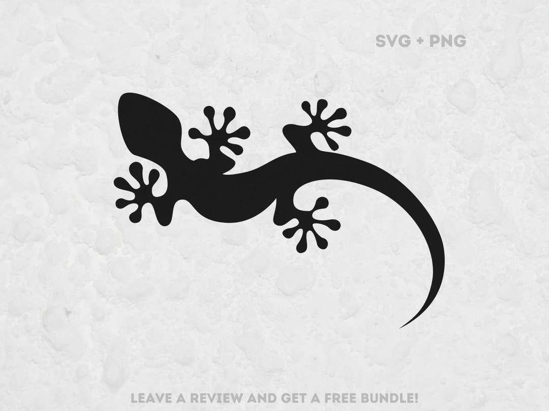 Gecko Silhouette Svg, Svg Files for Cricut, Gecko Svg, Gecko Clipart ...