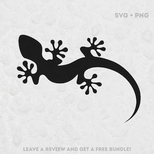 Gecko Silhouette Svg, Svg Files for Cricut, Gecko Svg, Gecko Clipart ...