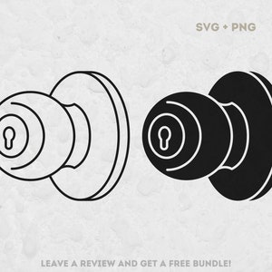 Doorknob Svg, Svg Files for Cricut, House SVG, Knob Cut File, House ...