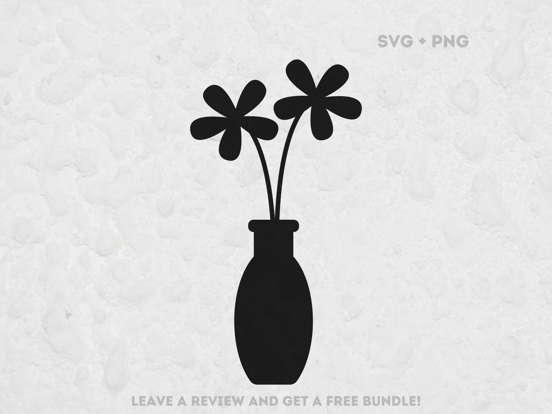 Flower Vase SVG, Vase Cut File, Flowers Svg, Svg File for Cricut ...