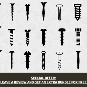Screw SVG Bundle, Svg Files for Cricut, Carpenter Svg, Screws SVG ...