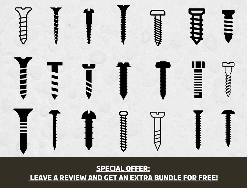 Screw SVG Bundle Svg Files for Cricut Carpenter Svg Screws - Etsy