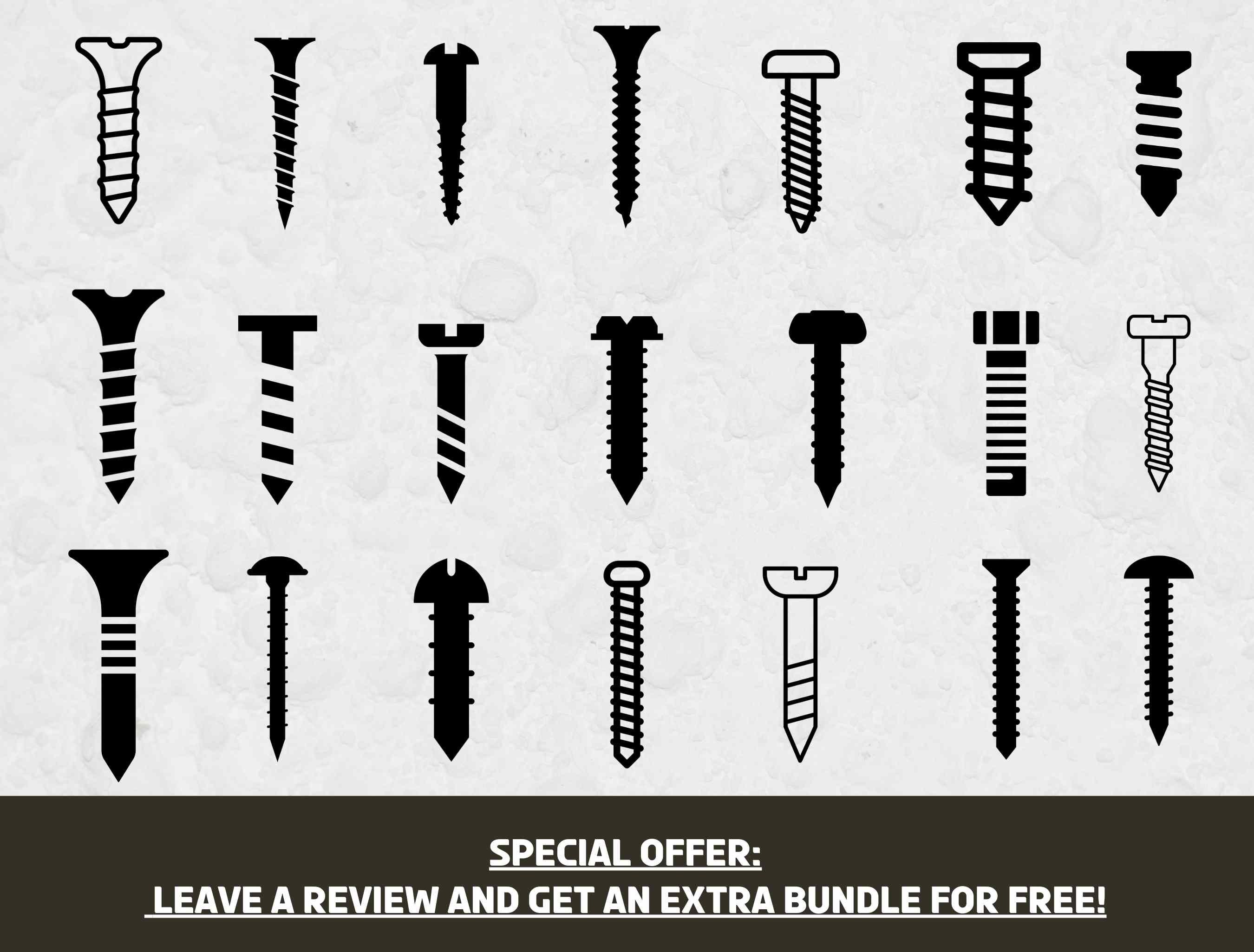Screw SVG Bundle Svg Files for Cricut Carpenter Svg Screws - Etsy