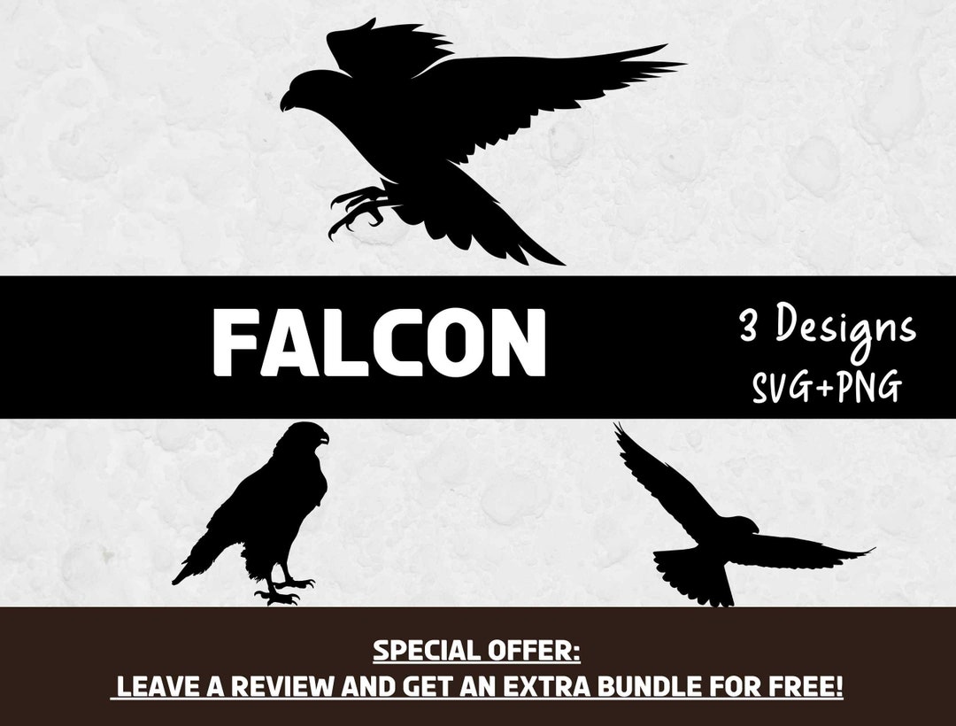 Falcon Svg Bundle Svg Files for Cricut Falcons Svg Bird - Etsy