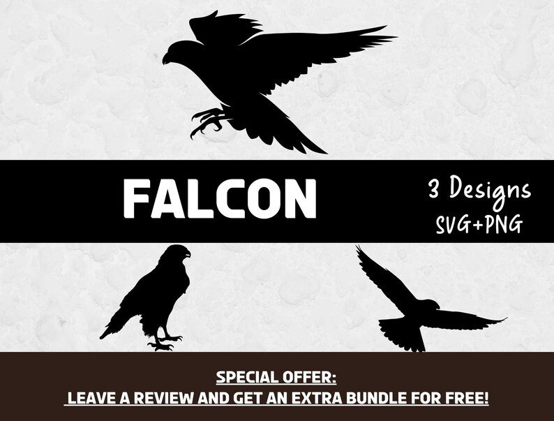 Falcon Svg Bundle Svg Files for Cricut Falcons Svg Bird - Etsy