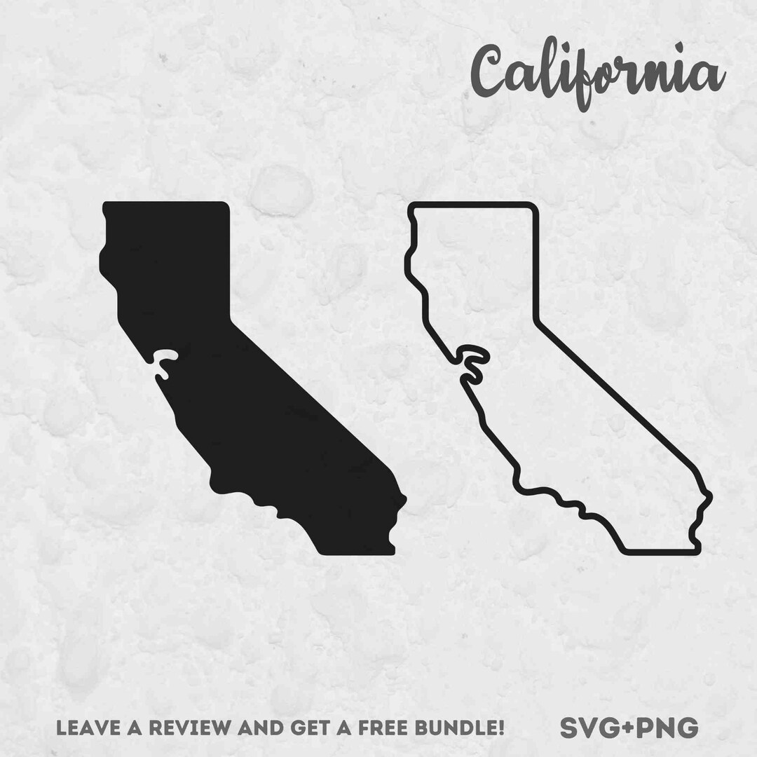 California State Map SVG, California Svg, California Solid, Svg Files ...