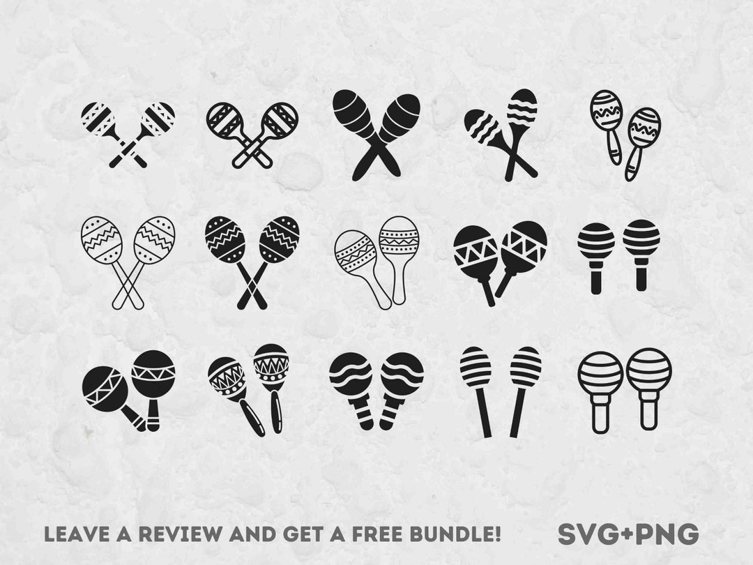 Maracas Svg, SVG Files for Cricut, Rhythm Clipart, Music Svg, Maracas ...