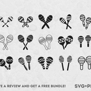 Maracas Svg, SVG Files for Cricut, Rhythm Clipart, Music Svg, Maracas ...