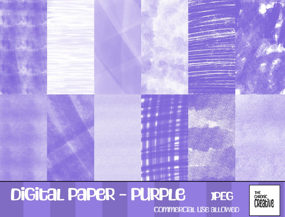 Purple Digital Paper, Digital Paper, Abstract Purple, Jpg Files ...