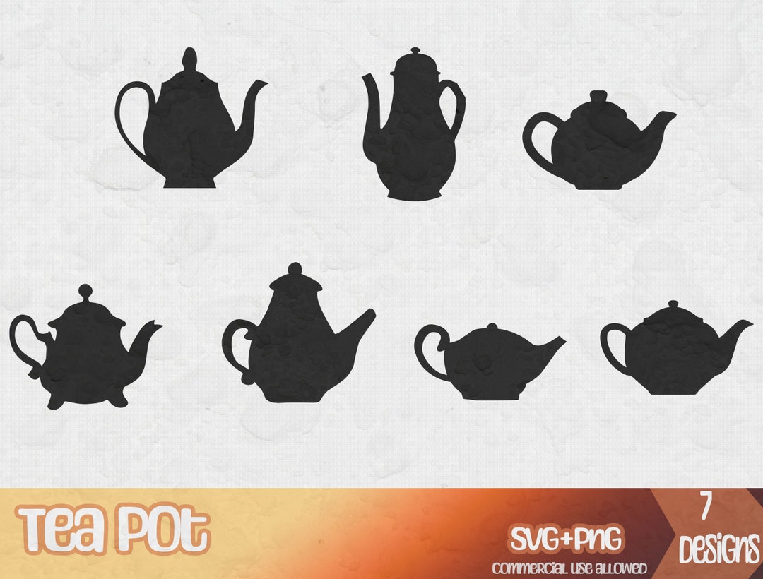 Tea Pot Svg Bundle SVG Files for Cricut Food and Drink - Etsy