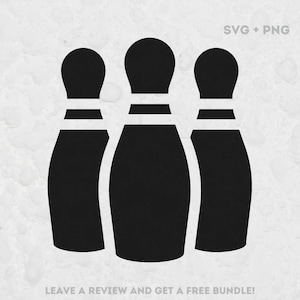 Bowling Pin SVG, Svg Files for Cricut, Bowling Pins SVG, Bowling ...