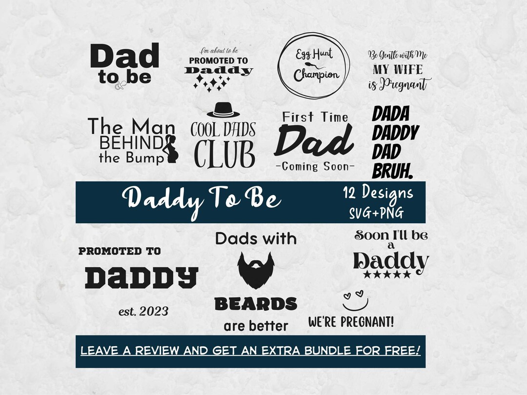 Dad Svg Bundle, SVG Files for Cricut, Daddy to Be, Dad Shirt, New Dad ...