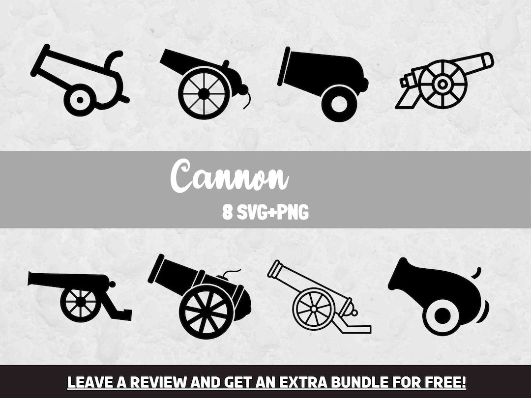 Cannon SVG Cut File, Svg Files for Cricut, Cannon Png, Pirate SVG, Fire ...