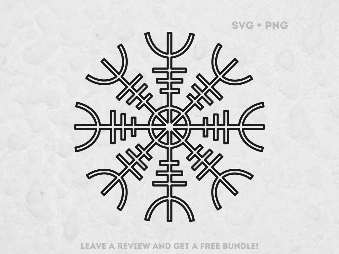 Helm of Awe SVG, Svg Files for Cricut, Norse SVG, Norse Clipart ...