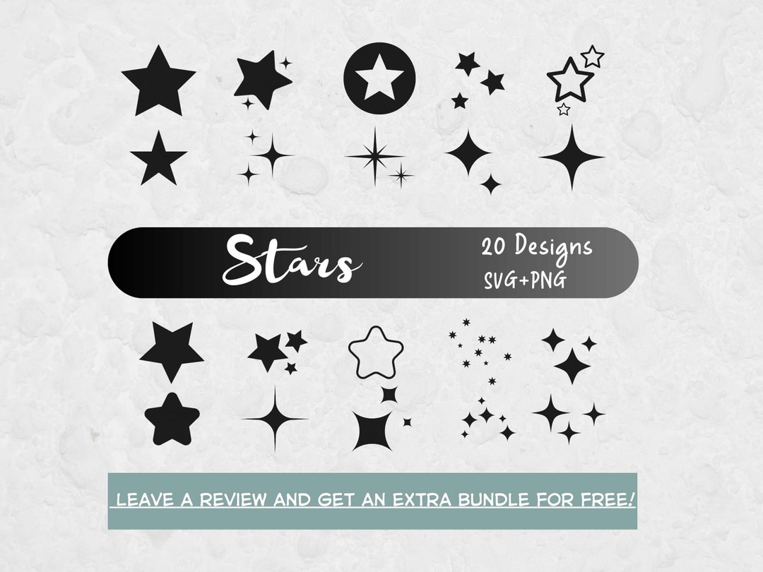 Star SVG Bundle, SVG Files for Cricut, Cut Files, Star Clipart, Star ...