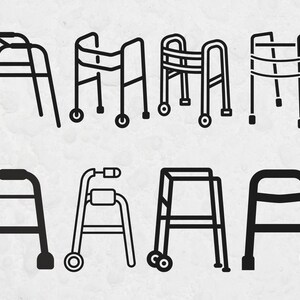 Medical Walker Svg, SVG Files for Cricut, Handicap SVG, Disability Svg ...