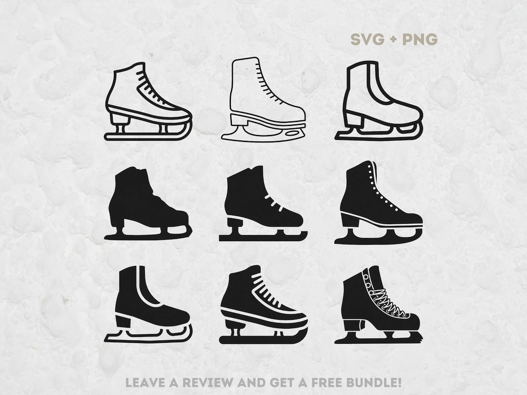 Figure Skating Boot Svg Bundle, SVG Files for Cricut, Figure Skating ...
