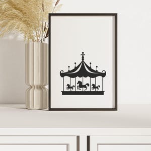 Carousel Svg, SVG Files for Cricut, Adventure SVG, Theme Park SVG ...