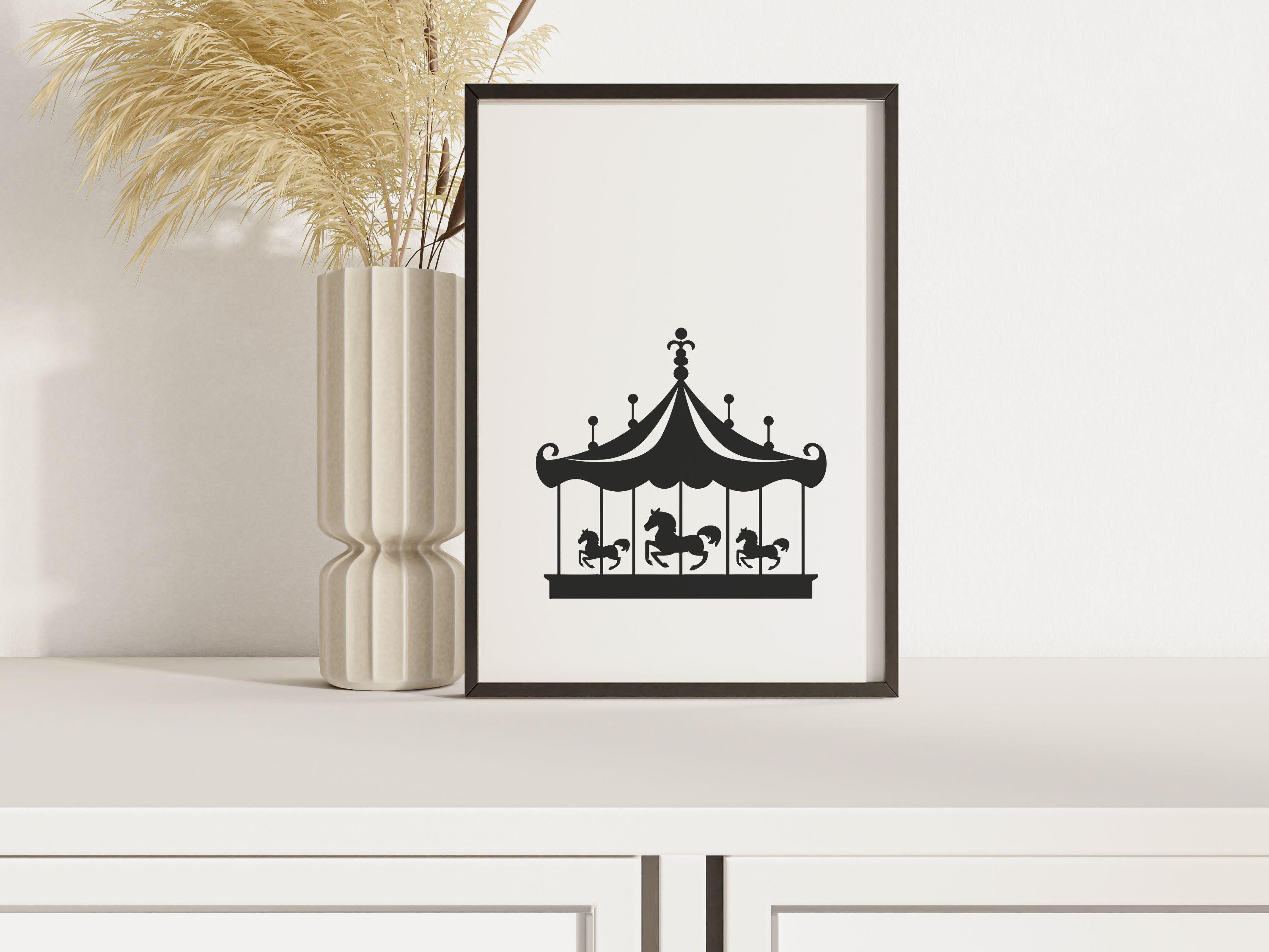 Carousel Svg, SVG Files for Cricut, Adventure SVG, Theme Park SVG ...