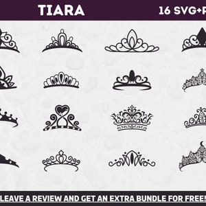 Princess Tiara SVG, SVG Files for Cricut, Tiara Clipart, Crown Clipart ...