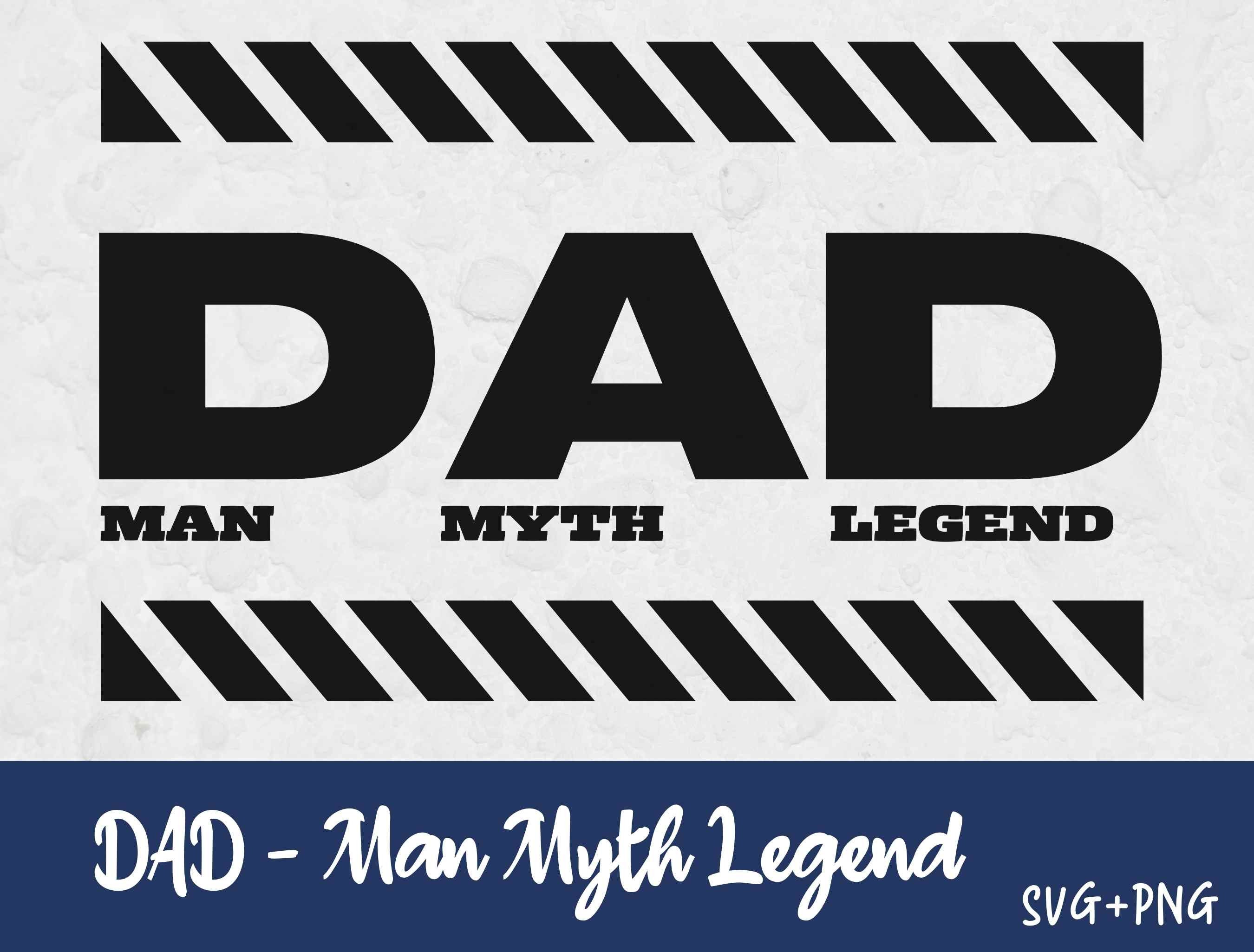 Dad Svg SVG Files for Cricut Fathers Day Svg Man Myth - Etsy