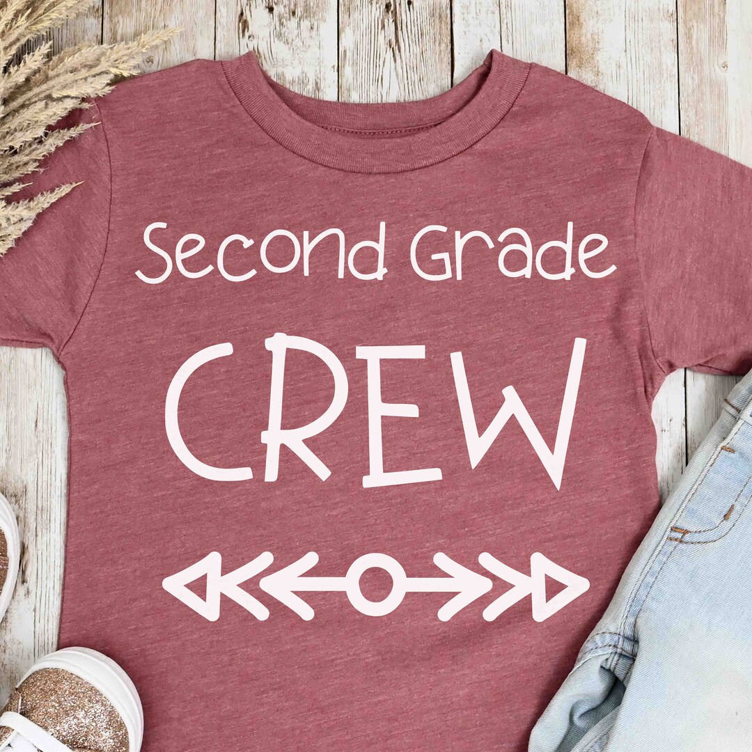 Equipo de segundo grado Svg, Archivos SVG para Cricut, Hola escuela SVG ...