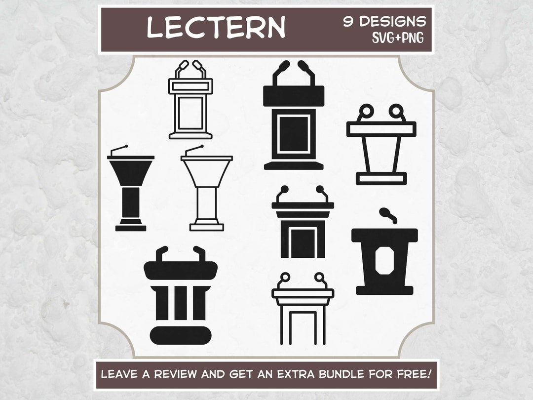 Podium Stand SVG, SVG Files for Cricut, Lectern SVG, Podium Svg ...