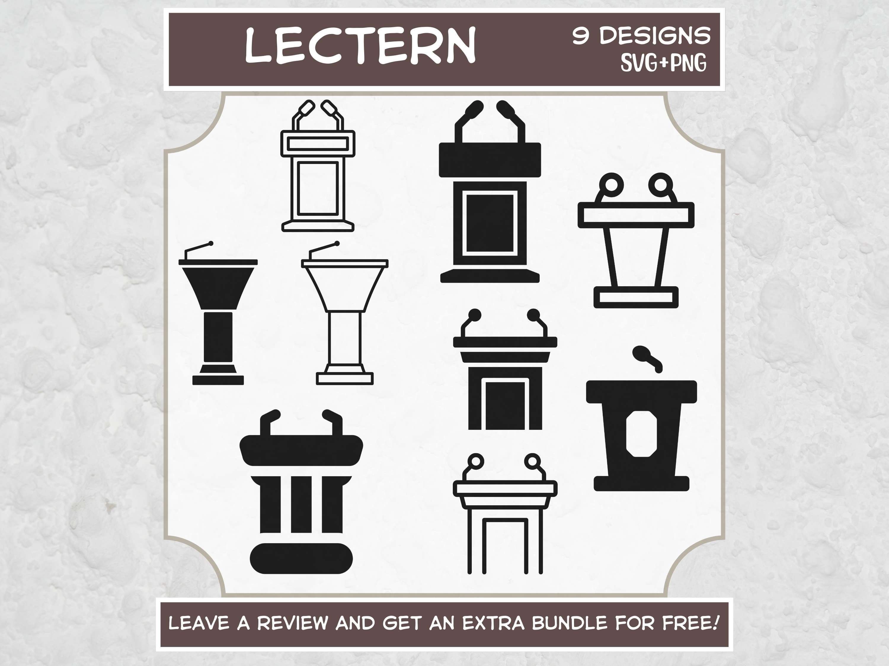 Podium Stand SVG SVG Files for Cricut Lectern SVG Podium - Etsy